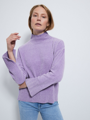 Lilac Chenille Knitted Jumper | Women | George at ASDA