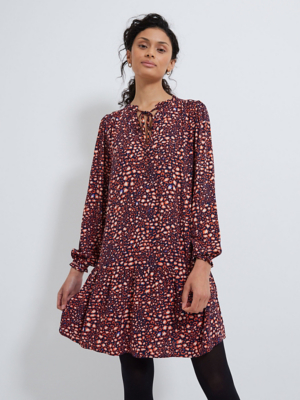 Animal Print Drop Waist Mini Dress | Women | George at ASDA