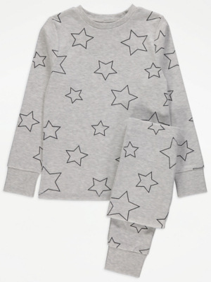 Grey Star Long Sleeve Pyjamas | Kids | George at ASDA
