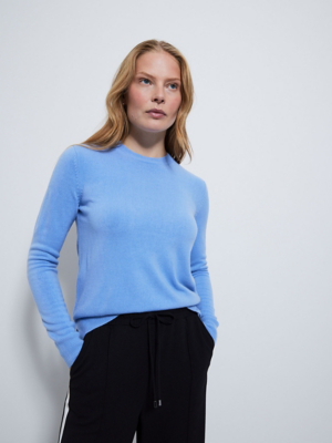 Light Blue Soft Knit Lightweight Jumper | Sale & Offers | George at ASDA