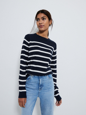 Navy Striped Jumper | Women | George at ASDA