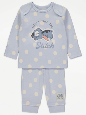 Disney Lilo & Stitch Blue Spot Pyjamas | Baby | George at ASDA