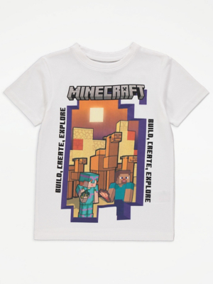 Minecraft Legends Blue Tie Dye Graphic T-Shirt | Kids | George at ASDA
