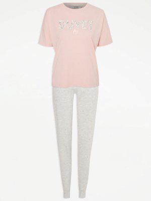 Pink Duvet Day Short Sleeve Pyjamas | Lingerie | George at ASDA