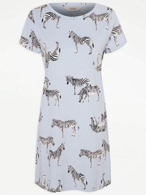 Dusky Blue Star Midi Nightdress | Women | George at ASDA