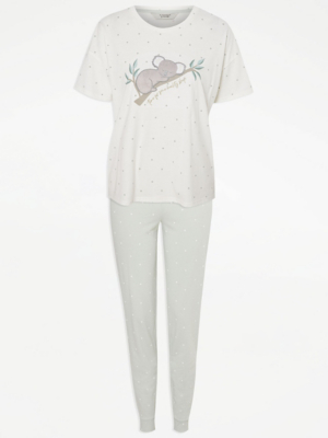 Blue Koala Bear Short Sleeve Pyjamas Gift Set | Lingerie | George at ASDA