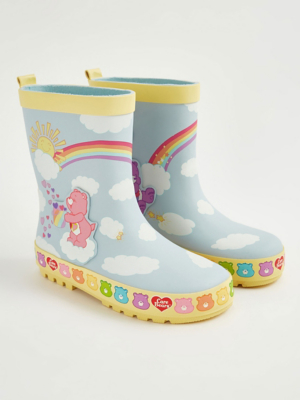 Care Bears Blue Rainbow Wellington Boots | Kids | George at ASDA