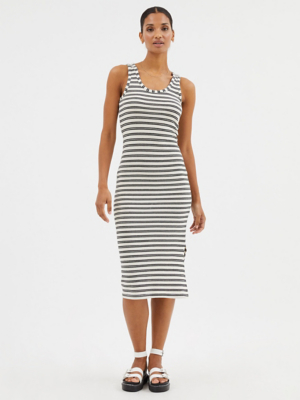 Knitted Striped Tank Midi Dress | Women | George at ASDA