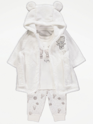 Tatty Teddy Dressing Gown and Pyjamas 3 Piece Set | Baby | George at ASDA