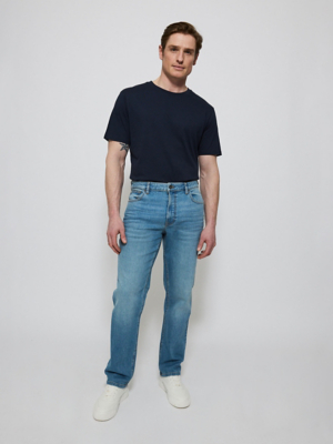 Light Wash Straight Fit Jeans | Men | George at ASDA