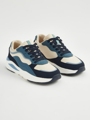 Blue Sporty Panelled Trainers | Kids | George at ASDA