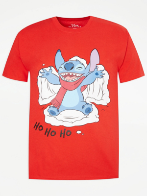 Disney Lilo & Stitch Snow Angel T-Shirt | Men | George at ASDA