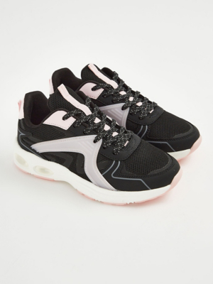 Black Mesh Bubble Trainers | Sale & Offers | George at ASDA