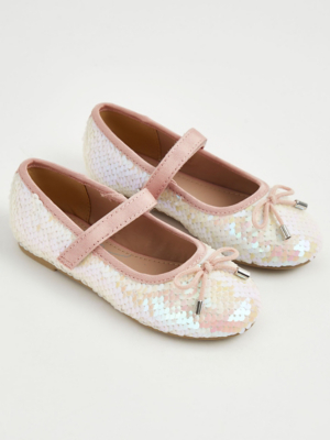 Iridescent Flip Sequin Ballet Shoes | Kids | George at ASDA