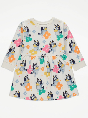 Bluey Flower Sweatshirt Dress | Kids | George at ASDA