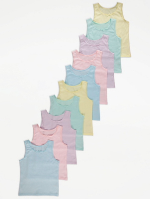 Pastel Vests 10 Pack | Kids | George at ASDA
