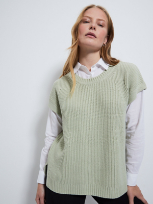 Green Knitted 2 in 1 Vest and Shirt | Women | George at ASDA