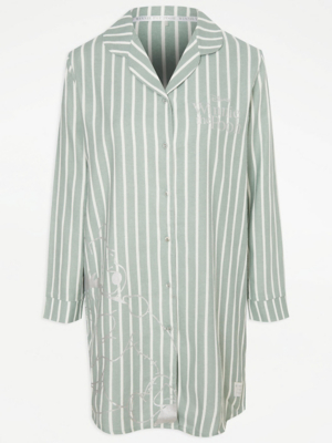 Disney Winnie The Pooh Green Striped Night Shirt | Lingerie | George at ...