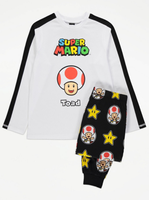 Super Mario Princess Peach Pink Long Sleeve Pyjamas | Kids | George at ASDA