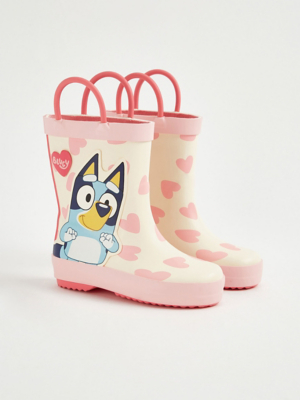 Bluey Pink Star Dance Mode Wellington Boots | Kids | George at ASDA
