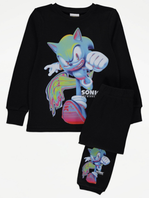 Sonic The Hedgehog Neon Character Pyjamas | Kids | George at ASDA