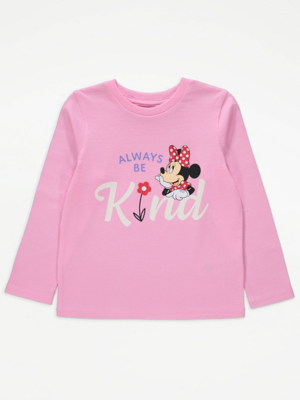 Disney Minnie Mouse Pink Long Sleeve Top | Kids | George at ASDA