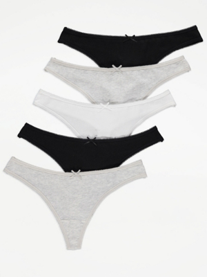 Basic Thongs 5 Pack | Sale & Offers | George at ASDA