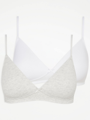 Non-Wired Padded T-Shirt Bras 2 Pack | Lingerie | George at ASDA