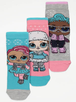 L.O.L. Surprise! Character Socks 3 Pack | Kids | George at ASDA