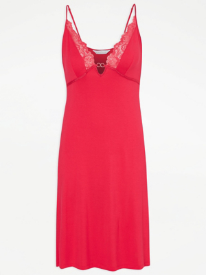 Entice Bright Pink Chemise Night Dress | Lingerie | George at ASDA