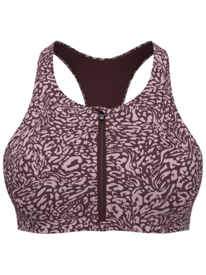 Burgundy Animal High Impact Zip Front Sports Bra | Lingerie | George at ...
