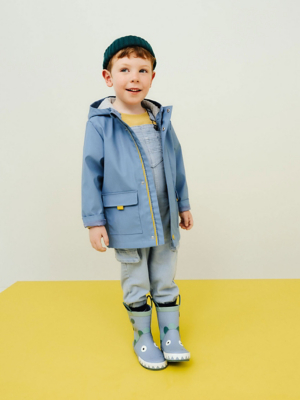 Blue Polka Dot Rabbit Fisherman Jacket | Kids | George at ASDA
