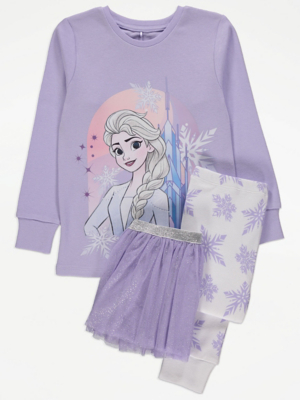Disney Frozen Elsa Tutu Pyjamas 3 Piece Set | Kids | George at ASDA