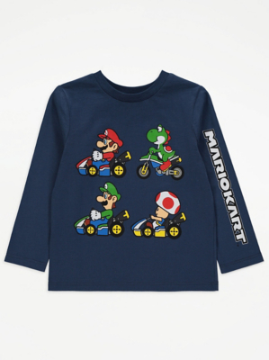Super Mario Kart Navy Character Top | Kids | George at ASDA
