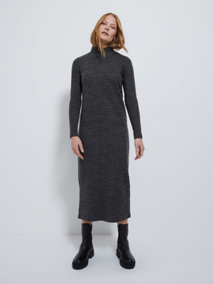 Grey Soft Touch Long Sleeve Midaxi Dress | Women | George at ASDA