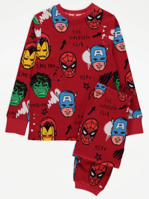 Marvel The Avengers Superhero Club Long Sleeve Pyjamas | Kids | George ...
