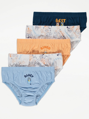 Bluey Character Briefs 5 Pack | Kids | George at ASDA