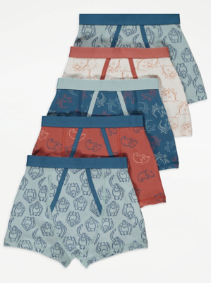 Animal Trunks 5 Pack | Kids | George at ASDA