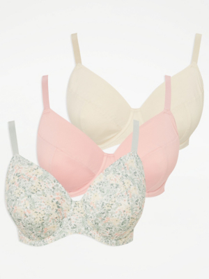 Spot Mesh Non Padded Bras 2 Pack | Sale & Offers | George at ASDA