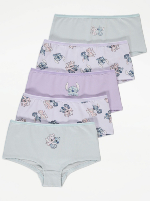 Disney Lilo and Stitch Pastel Shorts 5 Pack | Kids | George at ASDA