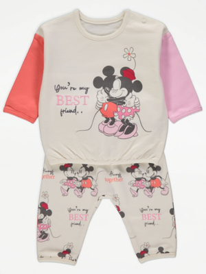 Disney Minnie Mouse Best Friend Sweatshirt and Trousers Outfit | Baby ...