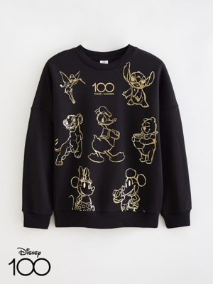 Disney 100 Black Foil Sweatshirt | Women | George at ASDA
