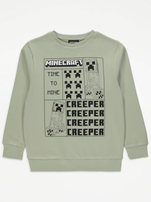 Minecraft Green Creeper Sweatshirt | Kids | George at ASDA