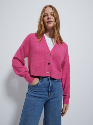 Pink Cropped Cardigan | Women | George at ASDA