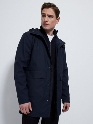 Black Lightweight Trench Rain Mac | Men | George at ASDA