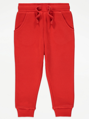 Red Plain Joggers | Kids | George at ASDA