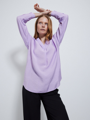 Lilac V Neck Popover Blouse | Women | George at ASDA