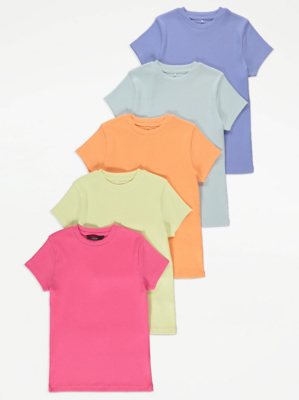 Bright T-Shirts 5 Pack | Kids | George at ASDA