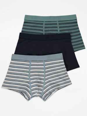 Striped Hipster Trunks 3 Pack | Men | George at ASDA