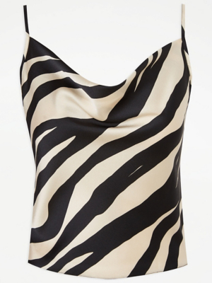 G21 Zebra Satin Cami Top | Women | George at ASDA